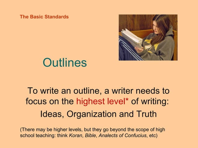 Basic Writing Standards for PHS | PPT
