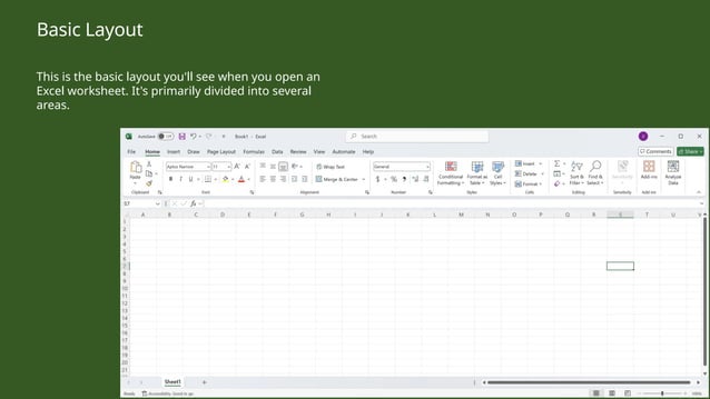 Excel Tutorial: Understanding the Basic Layout of Excel | PPT