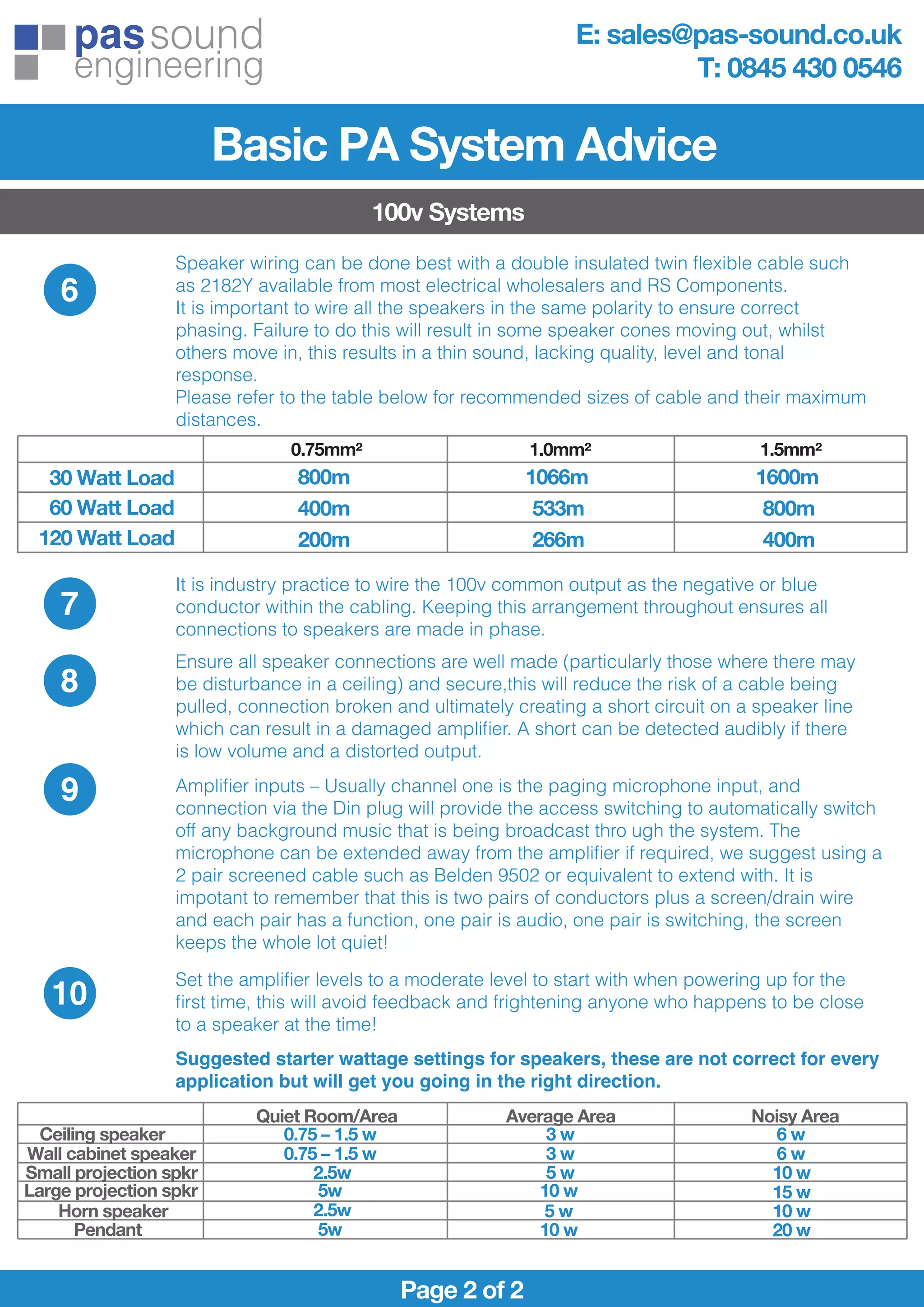Basic 100v system wiring guide | PDF