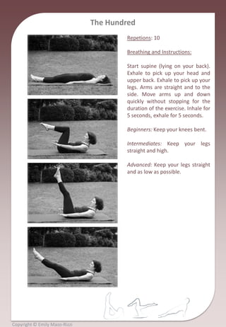 Basic 10 Pilates Challenge | PDF