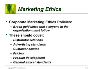 Marketing Ethics and Social Responsibility | PPT