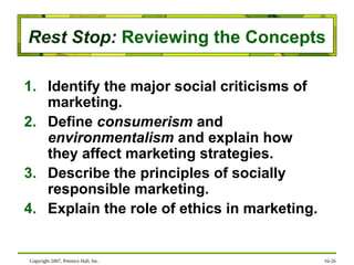 Marketing Ethics and Social Responsibility | PPT