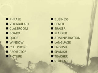 Basic 1 classroom language | PPT