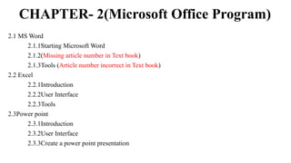 Basic second parts of my lecture presentation | PPTX