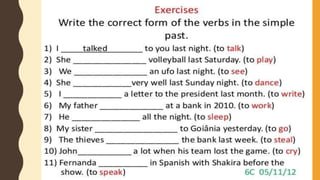 Basic__3_simple_past_tense verbs regular ppt | PPT