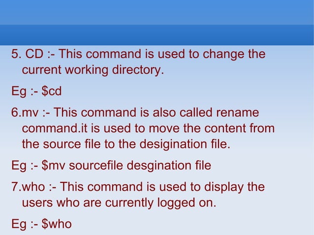 Basic 50 linus command | PPT