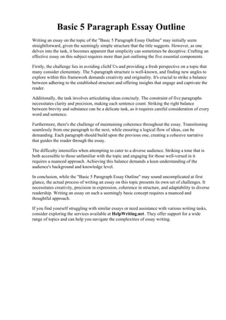 Basic 5 Paragraph Essay Outline.pdf