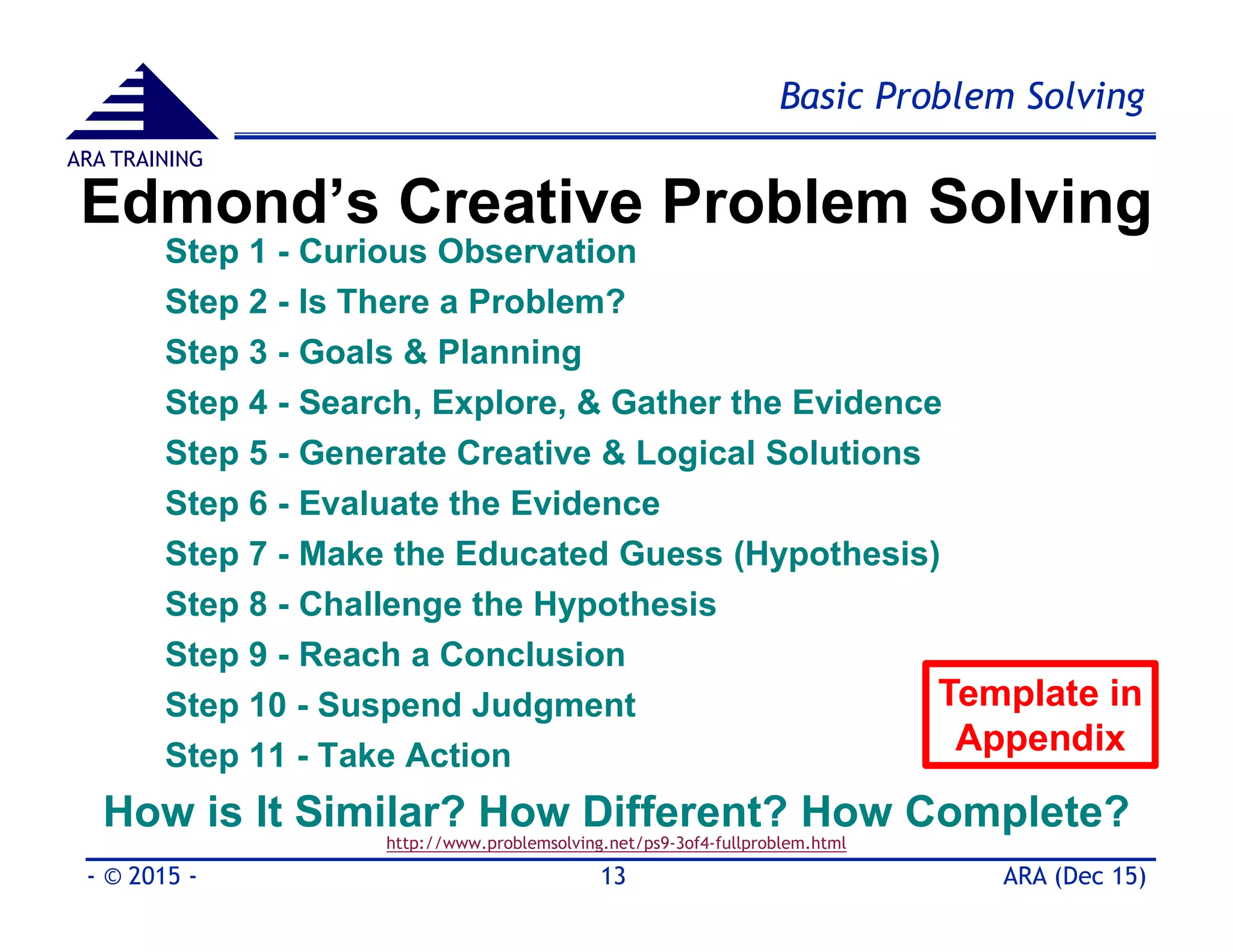 Basic 8D Problem Solving Tools & Methods - Part 1 | PDF