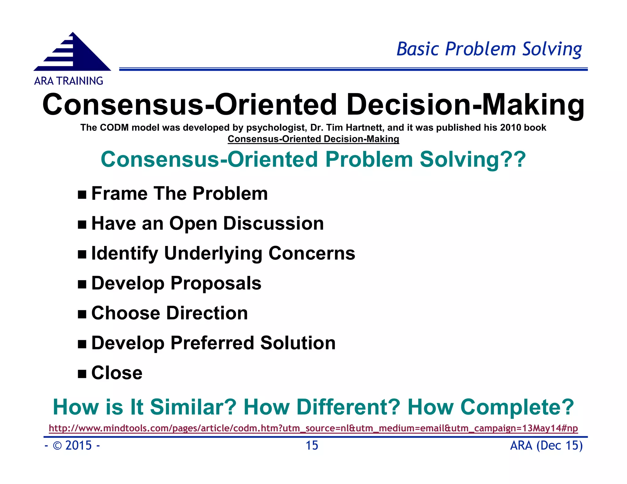 Basic 8D Problem Solving Tools & Methods - Part 1 | PDF