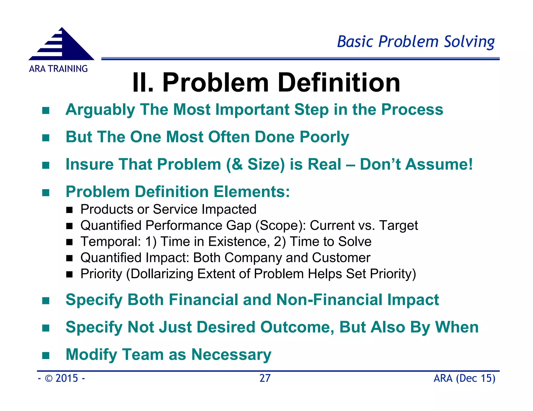 Basic 8D Problem Solving Tools & Methods - Part 1 | PDF
