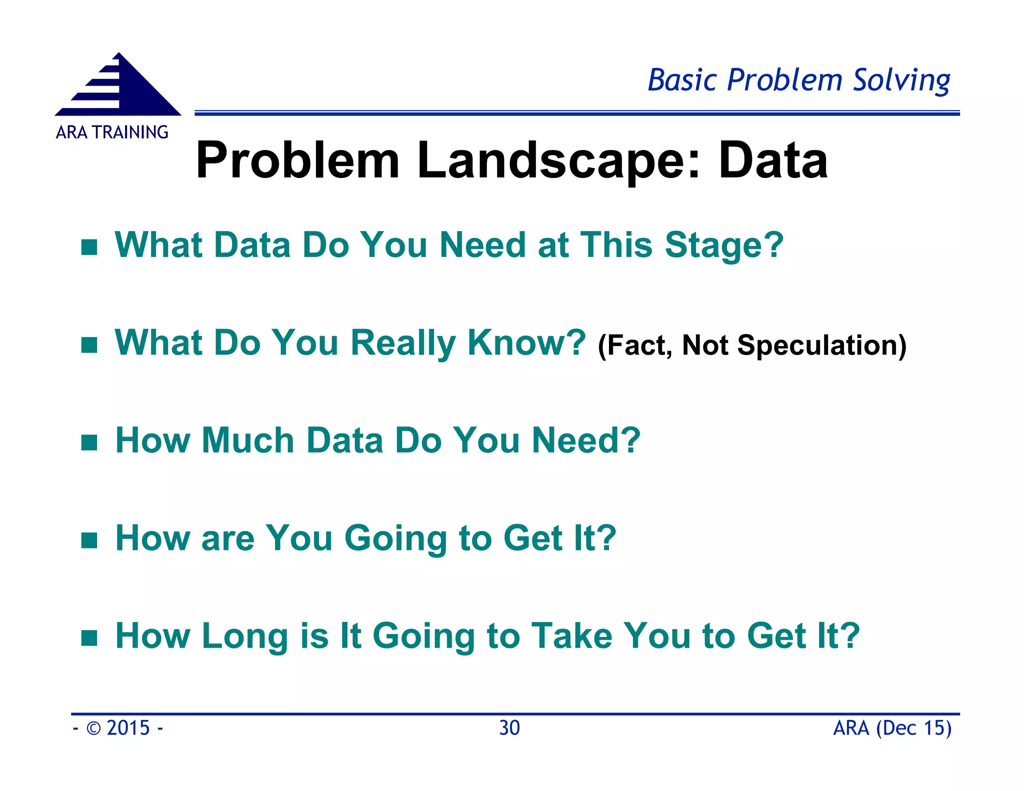 Basic 8D Problem Solving Tools & Methods - Part 1 | PDF