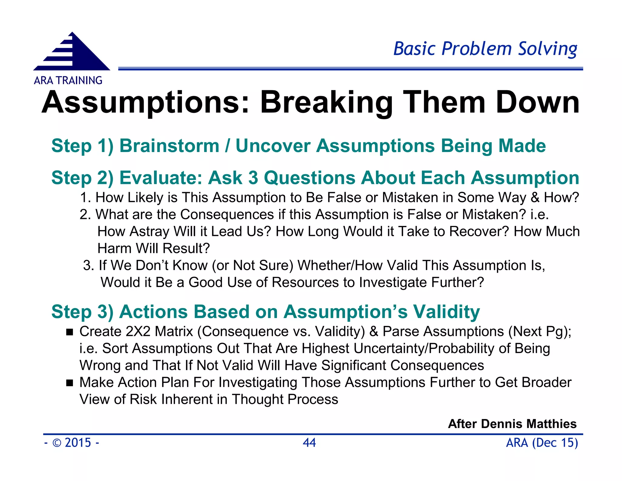 Basic 8D Problem Solving Tools & Methods - Part 1 | PDF