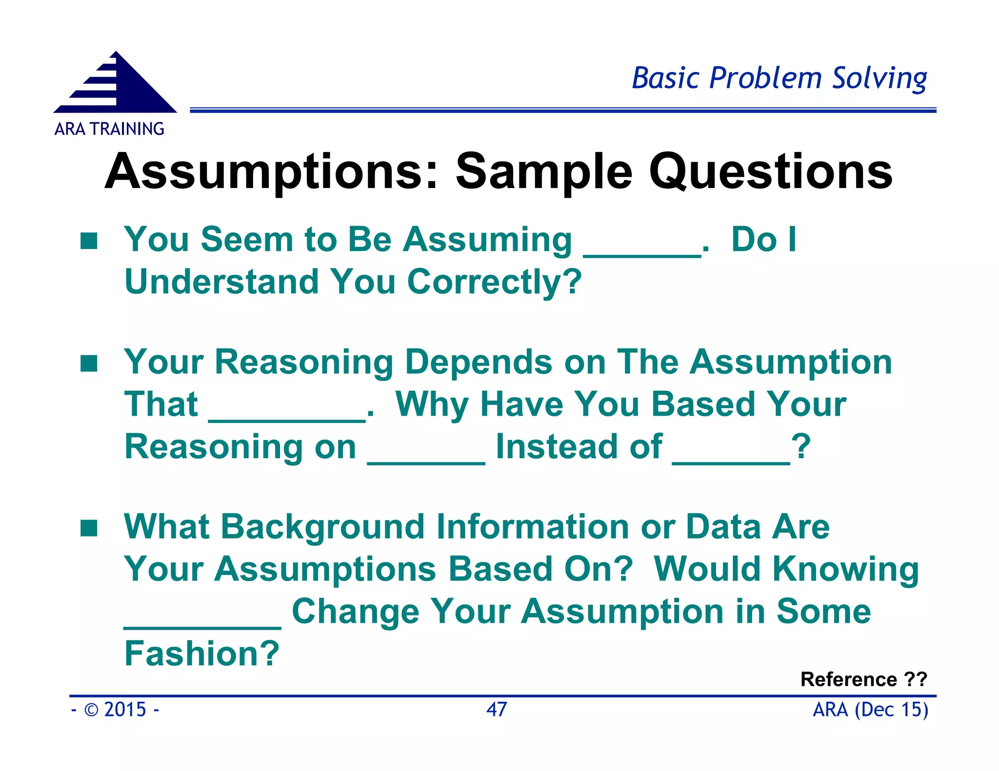 Basic 8D Problem Solving Tools & Methods - Part 1 | PDF