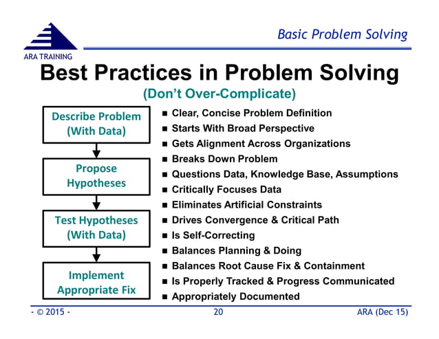 Basic 8D Problem Solving Tools & Methods - Part 1 | PDF