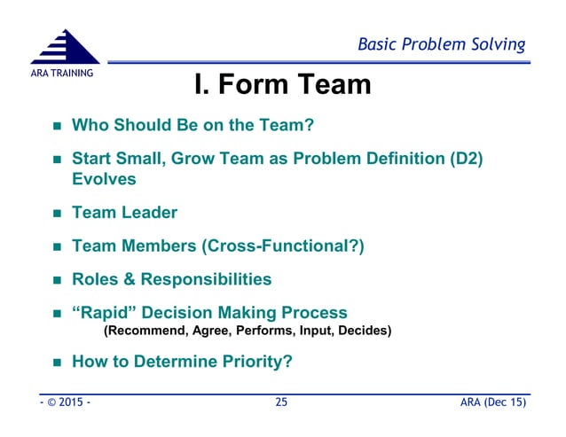 Basic 8D Problem Solving Tools & Methods - Part 1 | PDF