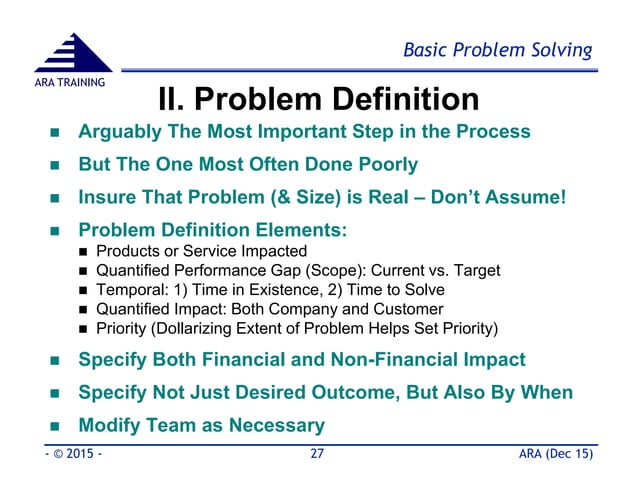 Basic 8D Problem Solving Tools & Methods - Part 1 | PDF