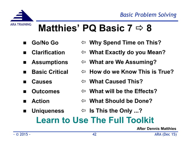 Basic 8D Problem Solving Tools & Methods - Part 1 | PDF