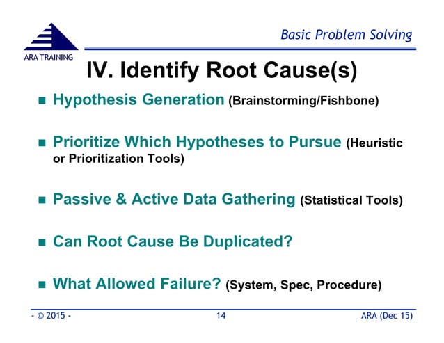 Basic 8D Problem Solving Tools & Methods - Part 2 | PDF