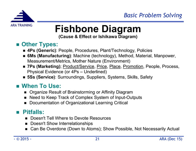 Basic 8D Problem Solving Tools & Methods - Part 2 | PDF