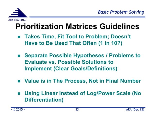 Basic 8D Problem Solving Tools & Methods - Part 2 | PDF