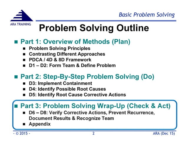 Problem Solving Tools & Methods - Part 3 | PDF | Business and Finance
