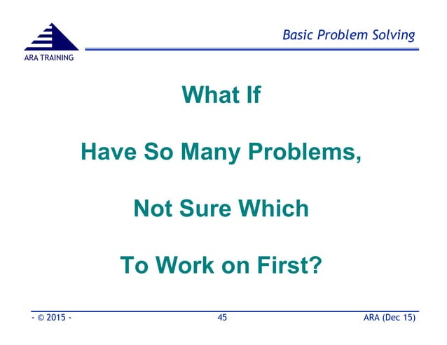 Problem Solving Tools & Methods - Part 3 | PDF | Business and Finance