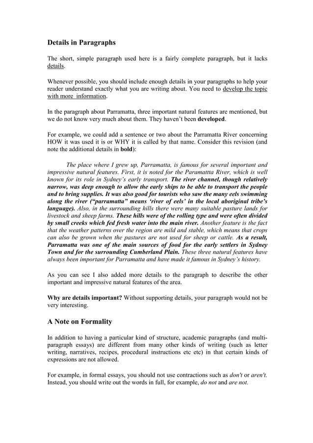 Basic academic paragraph_structure | PDF