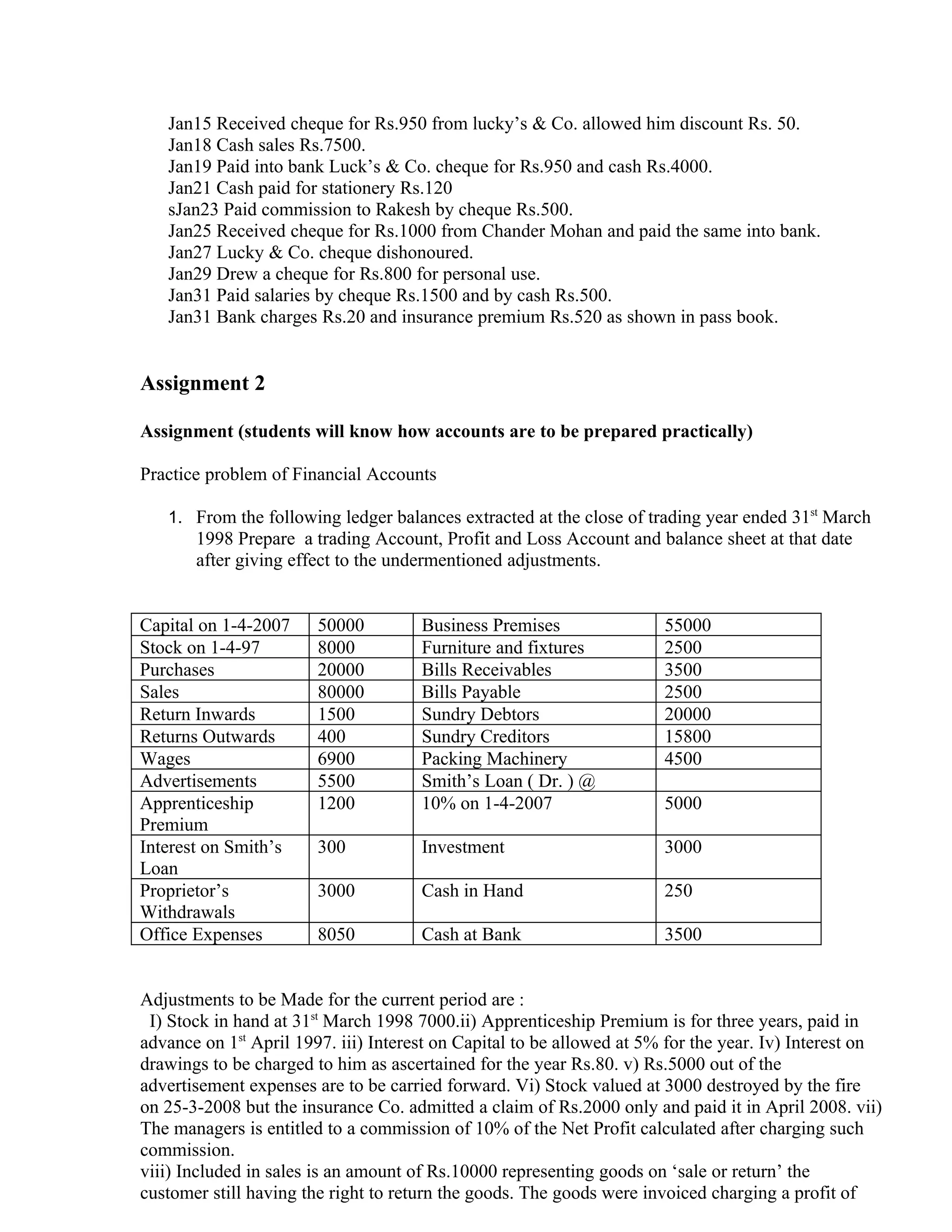 Basic accounting bca 1 | DOC
