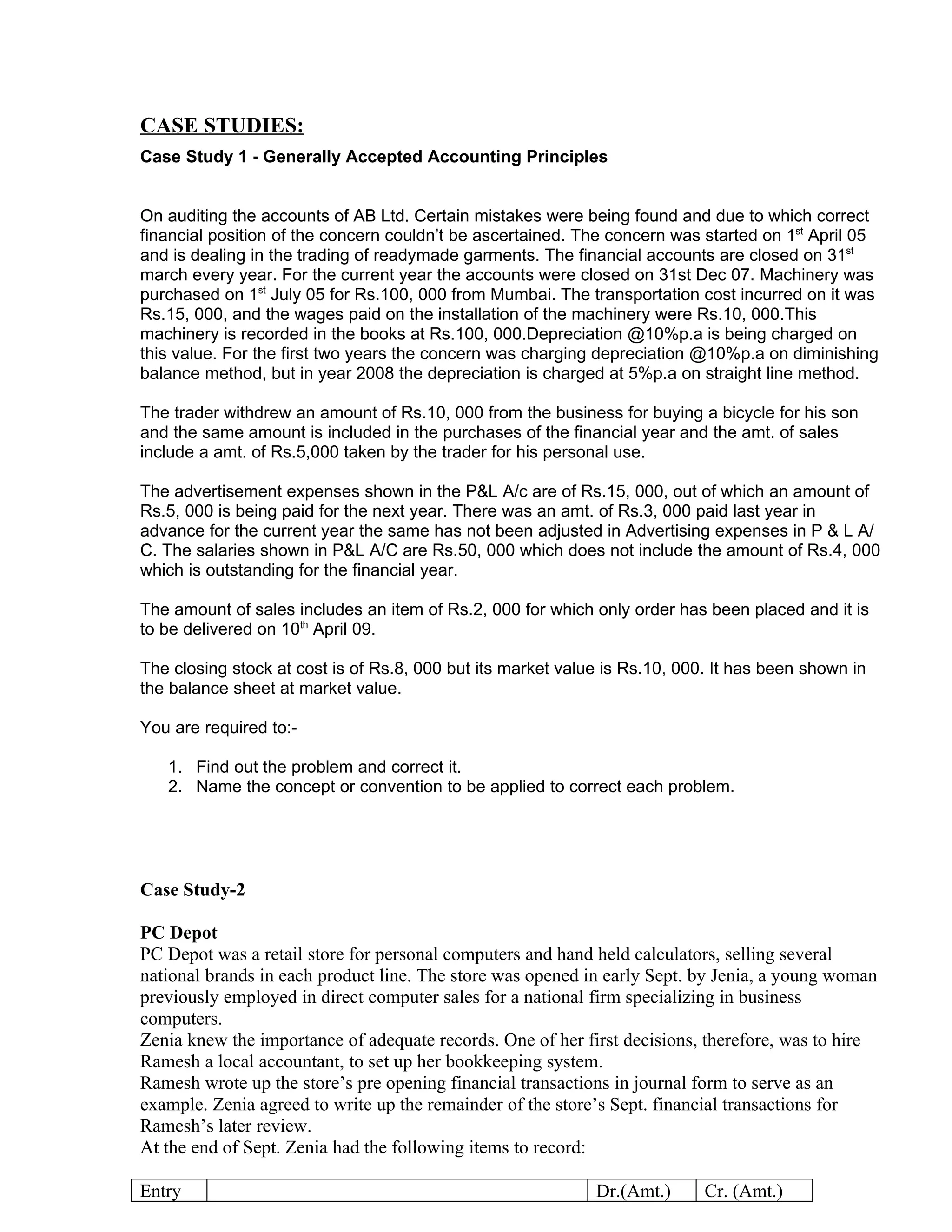 Basic accounting bca 1 | DOC
