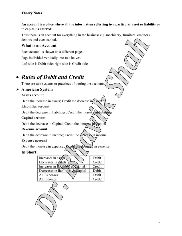 Basic accounting notes | PDF