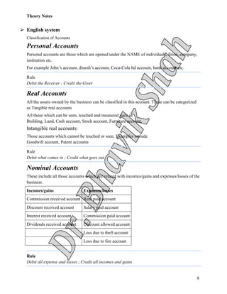Basic accounting notes | PDF