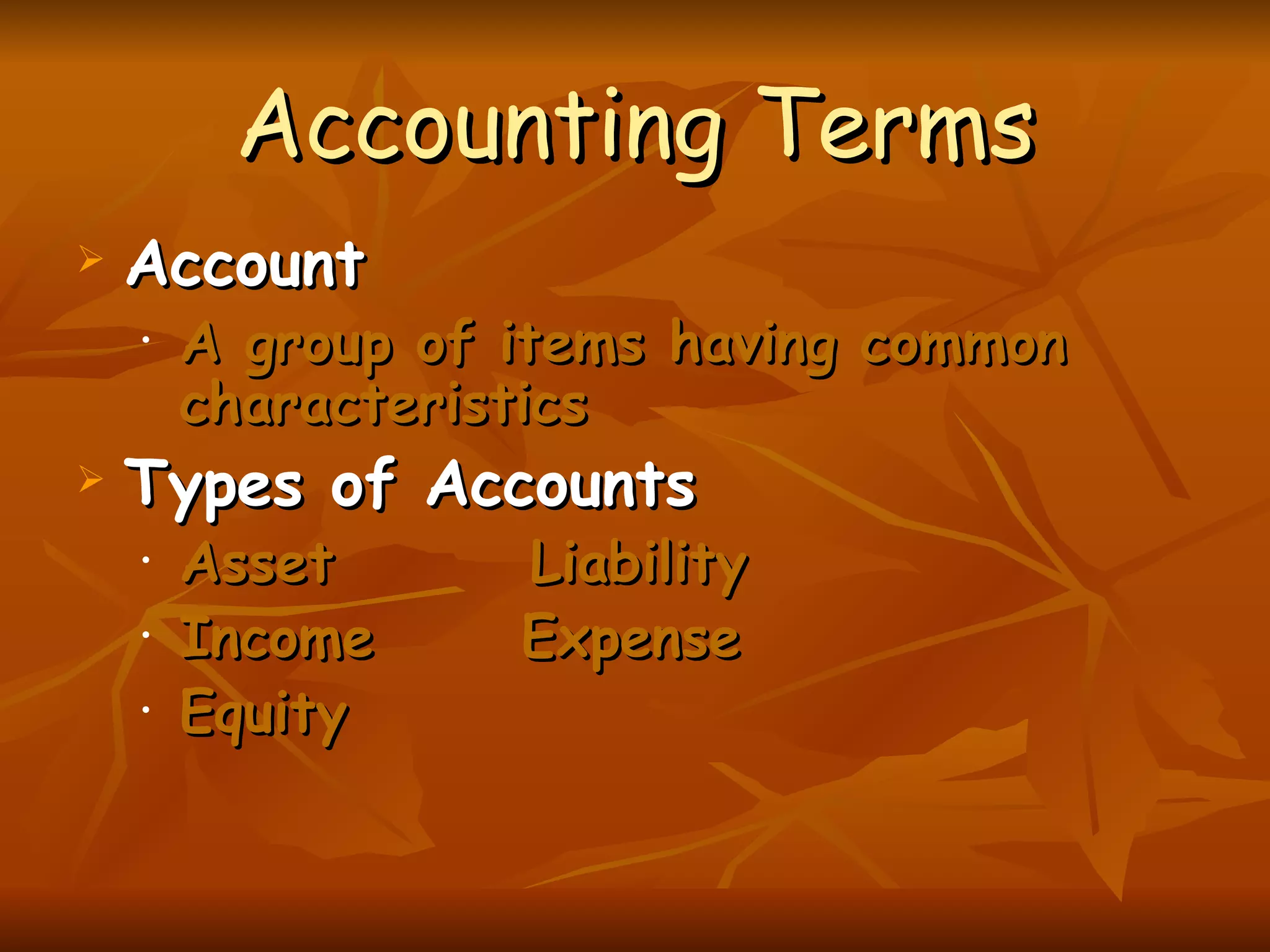 Basic accounting principles | PPS