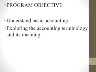 Basic accounting terminology | PPTX