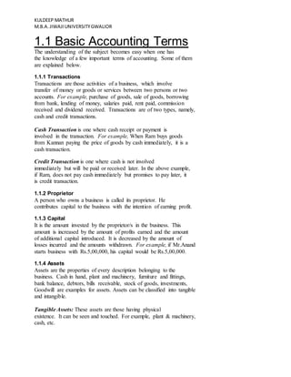 Basic accounting terms | DOCX