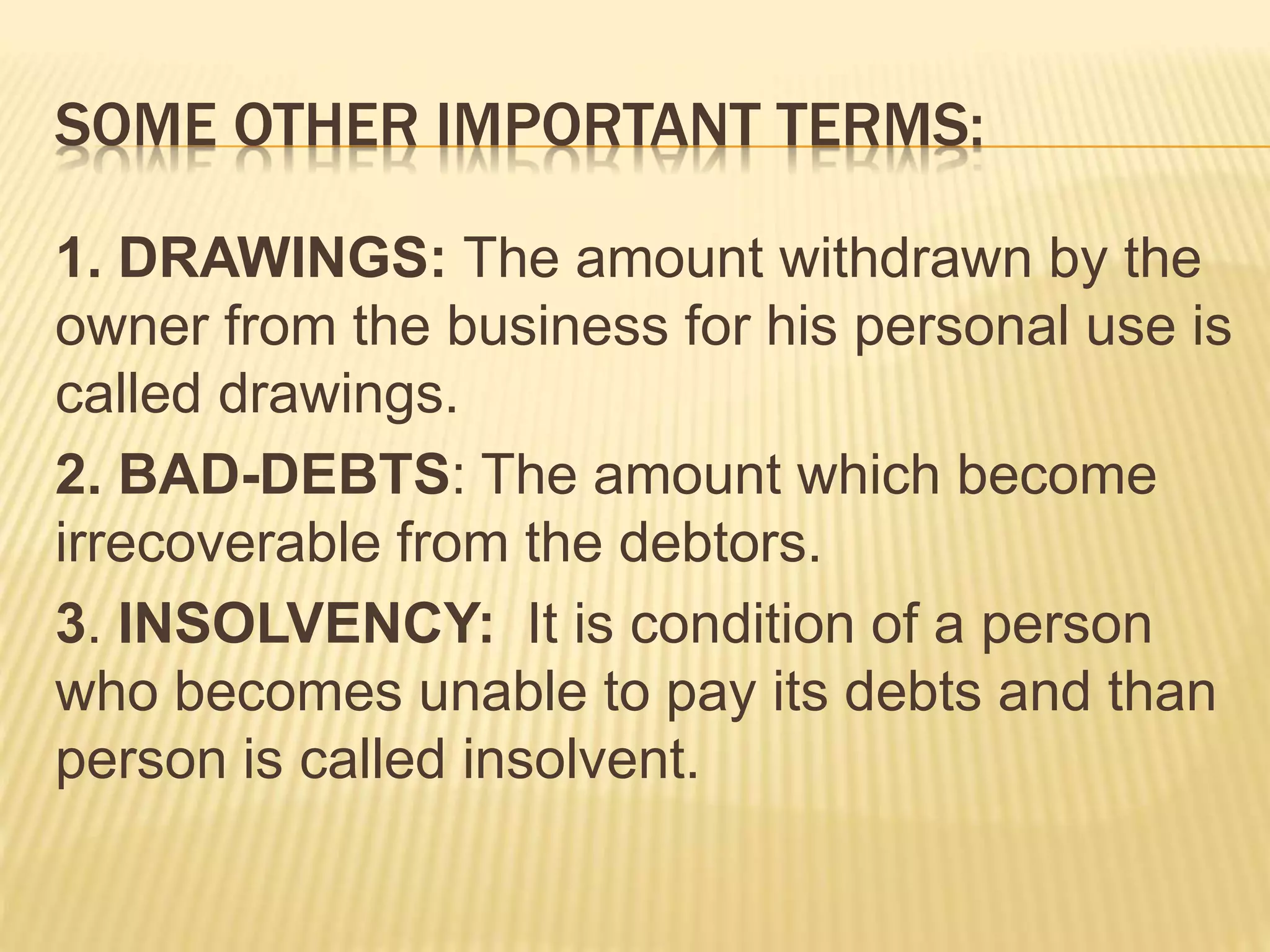 Basic accounting terms | PPTX