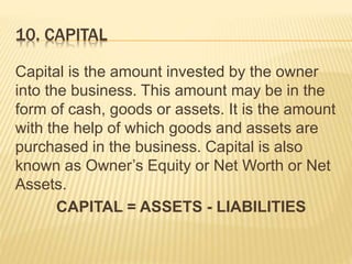 Basic accounting terms | PPTX