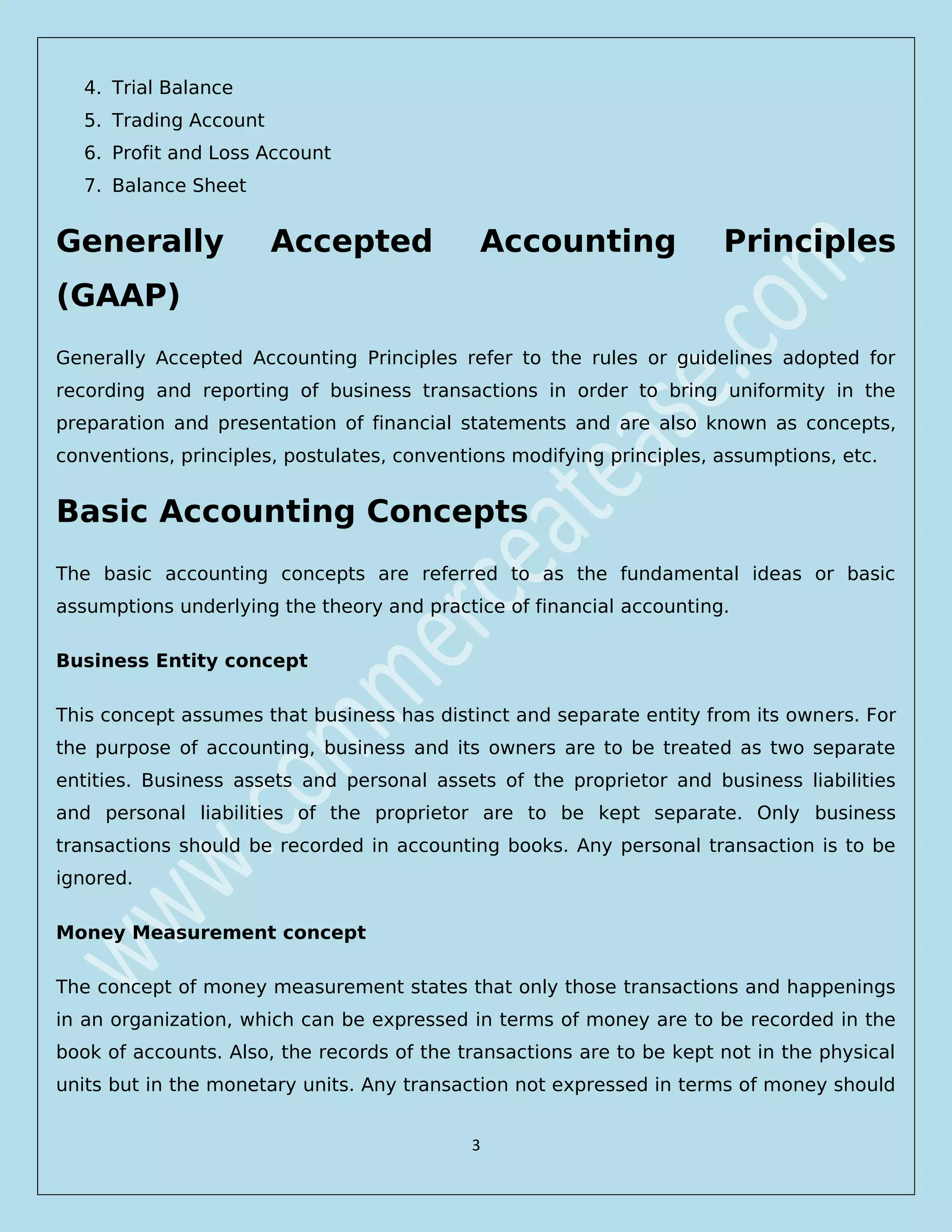 Basic Accounting Theory | PDF