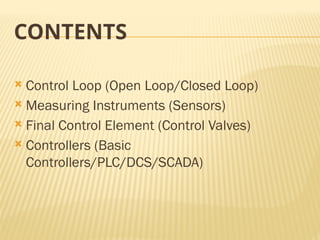 BAsic and Advance Control System for process.pptx | Free Download