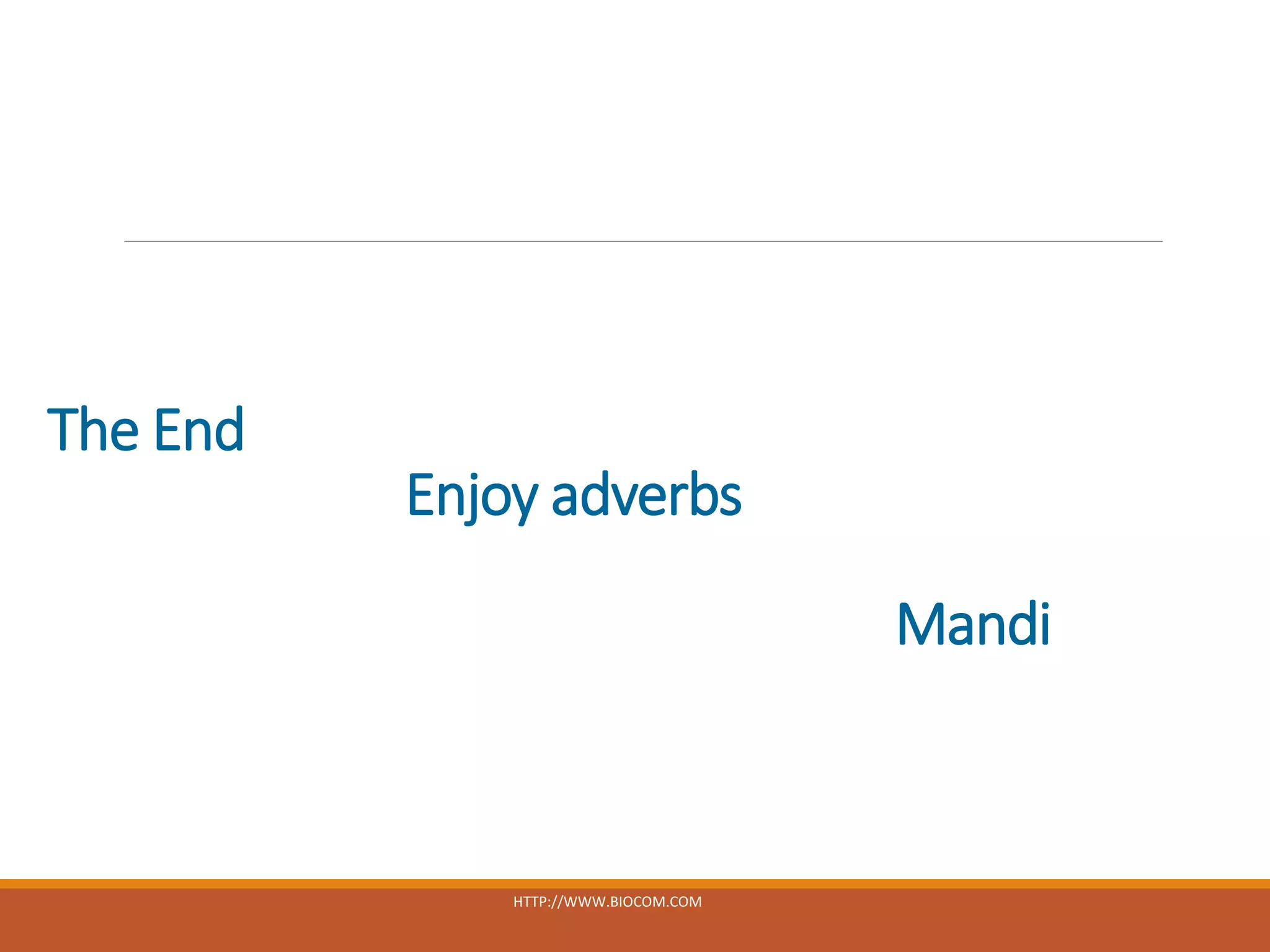 Basic adverbs | PDF