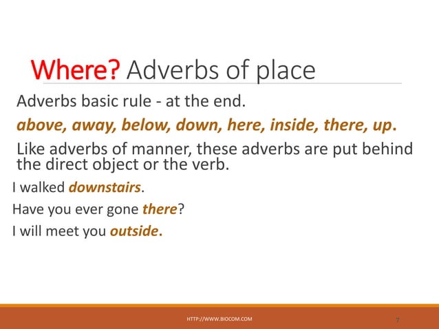 Basic adverbs | PDF