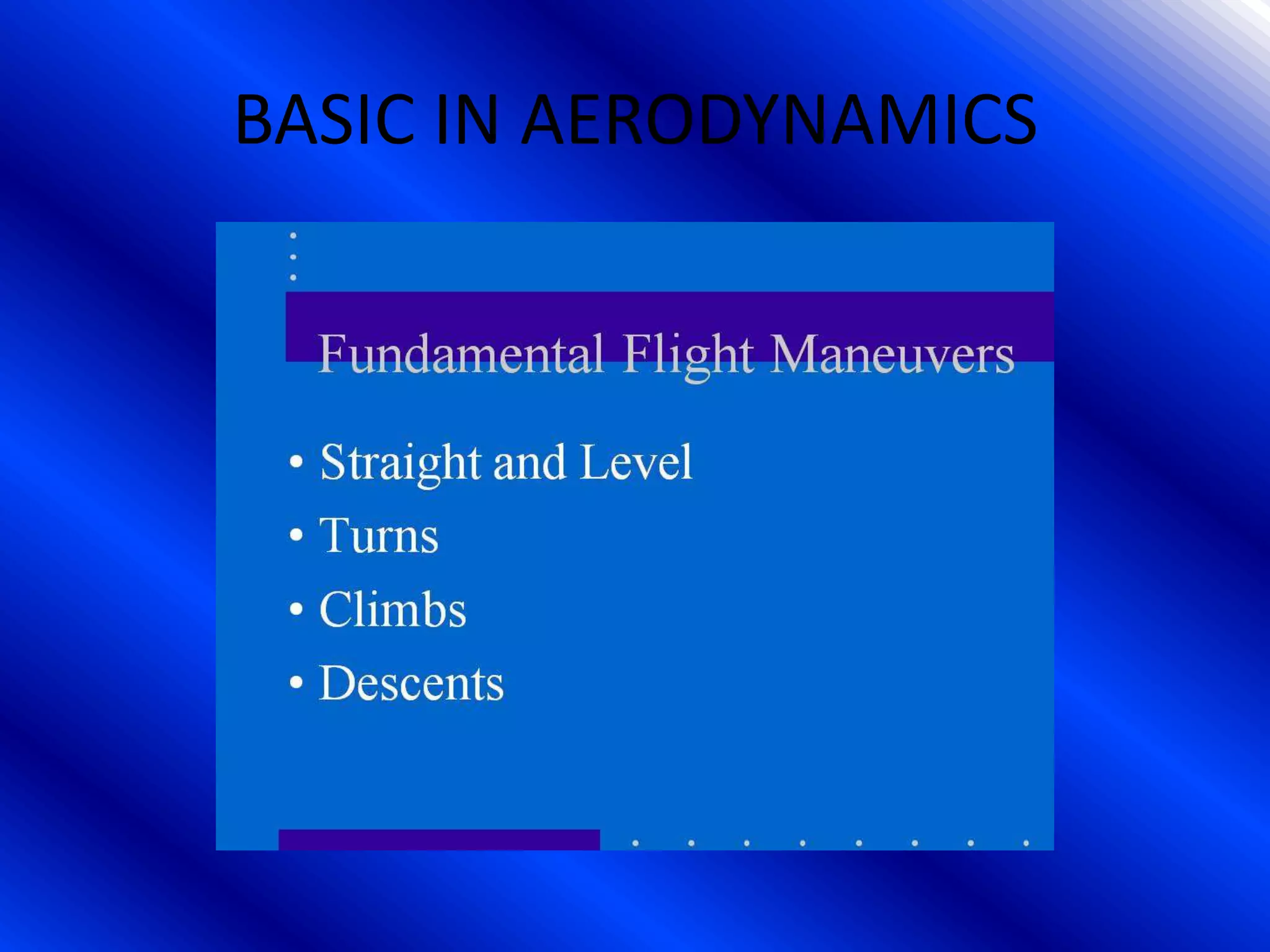 Basic aerodynamics | PPTX