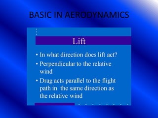 Basic aerodynamics | PPTX