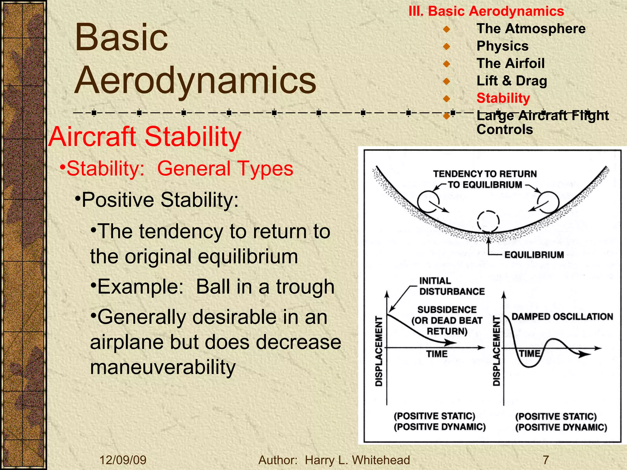 Basic Aerodynamics Ii Stability Large | PPT
