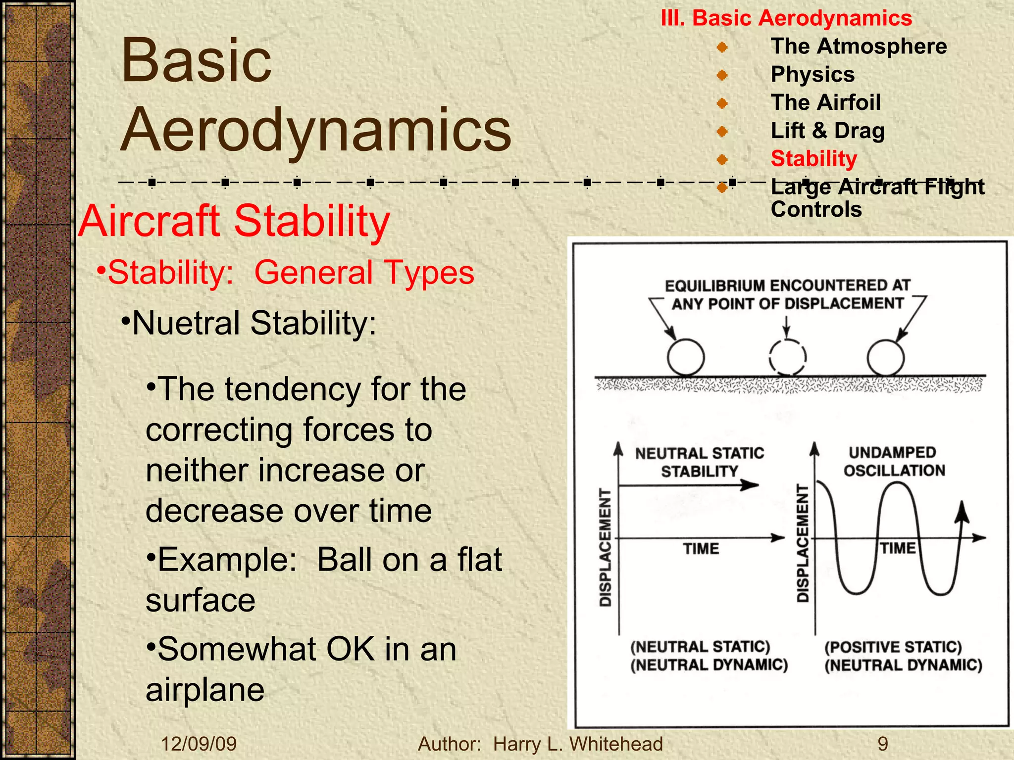 Basic Aerodynamics Ii Stability Large | PPT