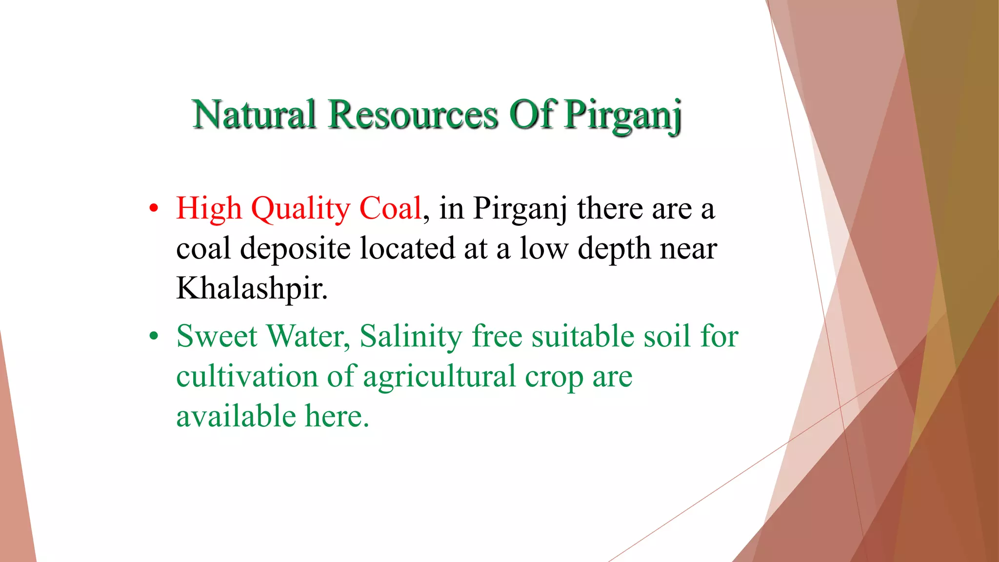 Basic agricultural information of pirganj upazila, rangpur copy | PPTX