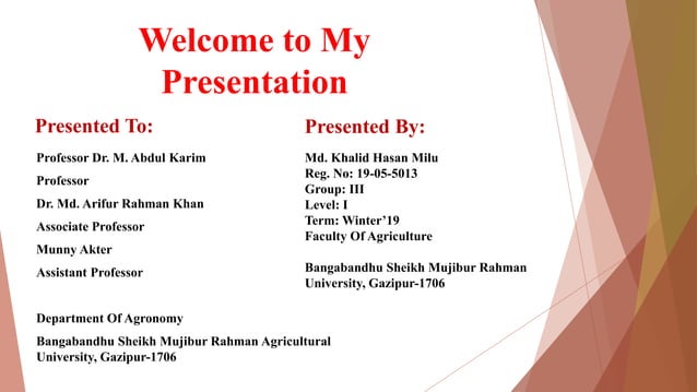 Basic agricultural information of pirganj upazila, rangpur copy | PPTX ...