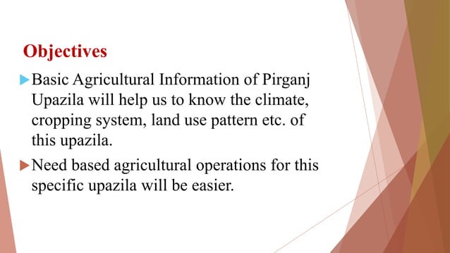 Basic agricultural information of pirganj upazila, rangpur copy | PPTX ...