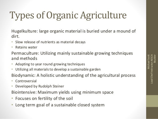 Different Types Of Agricultural Practices