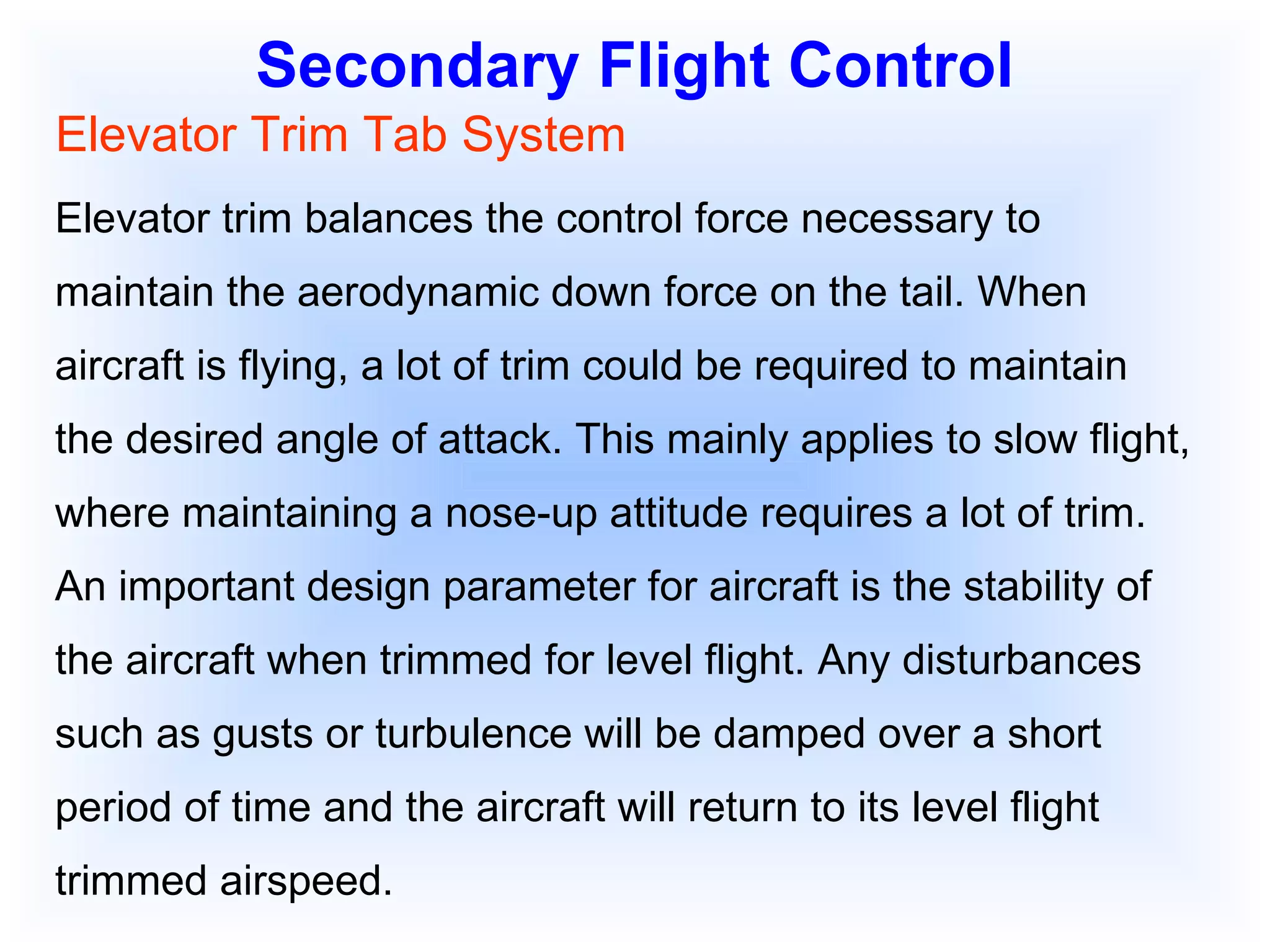 Basic aircraft control system | PPT