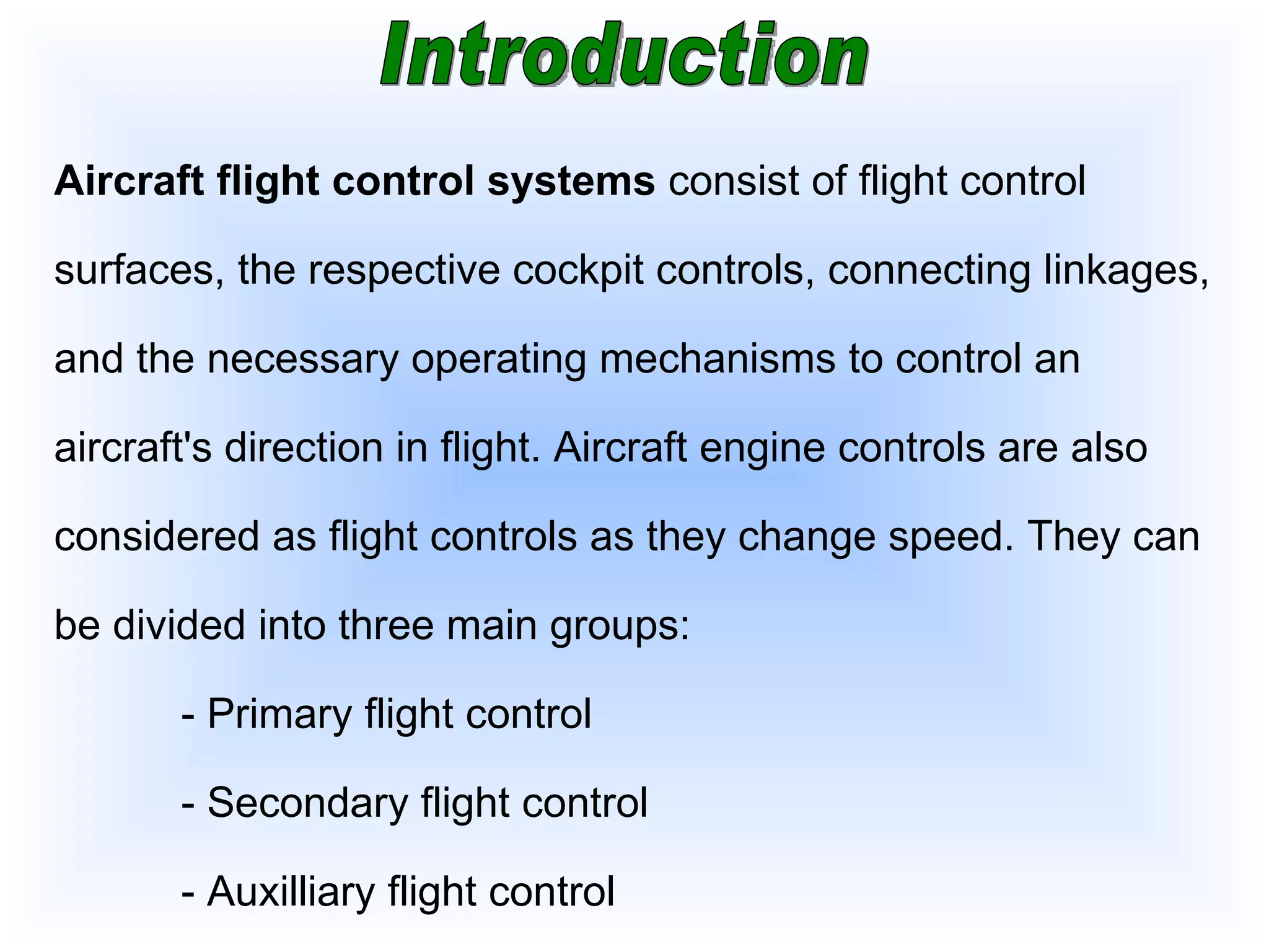 Basic aircraft control system | PPT